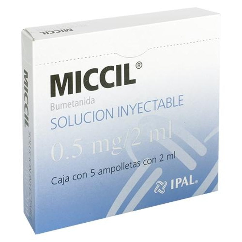 Miccil 0 50 Mg 2 Ml 2 Ml 5 Ampolletas