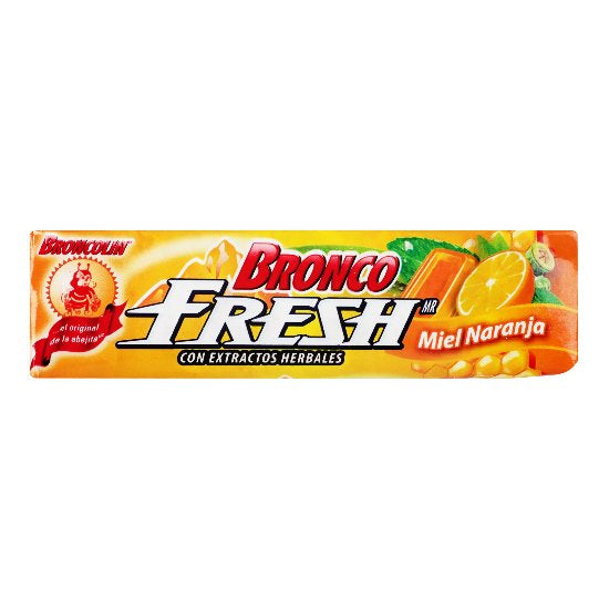 Bronco Fresh Miel Naranja 16 Pastillas