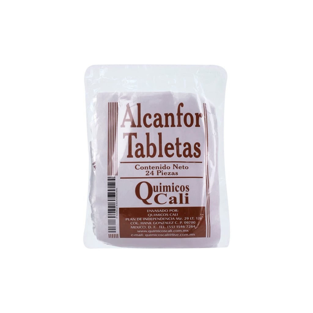 Alcanfor Tabletas Cali 24 Sobres 3 / Pz