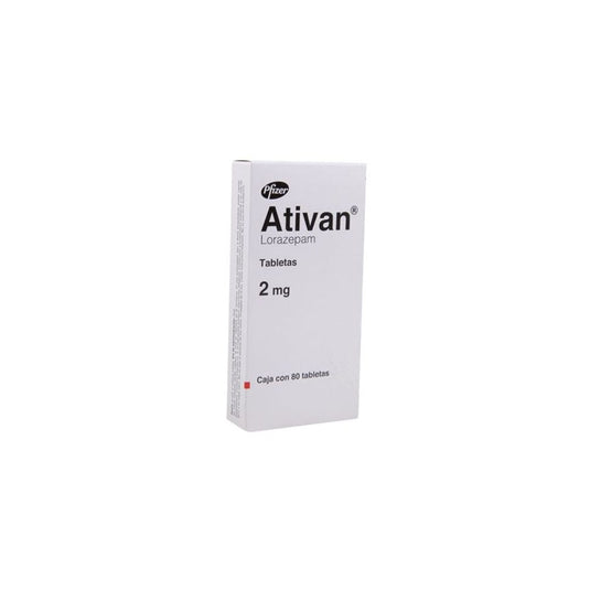 Ativan 2 Mg Con 80 Tabletas