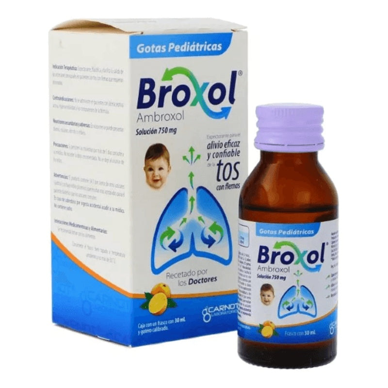 Broxol Pediátrico 750 Mg / 100 Ml 30 Ml Gotas