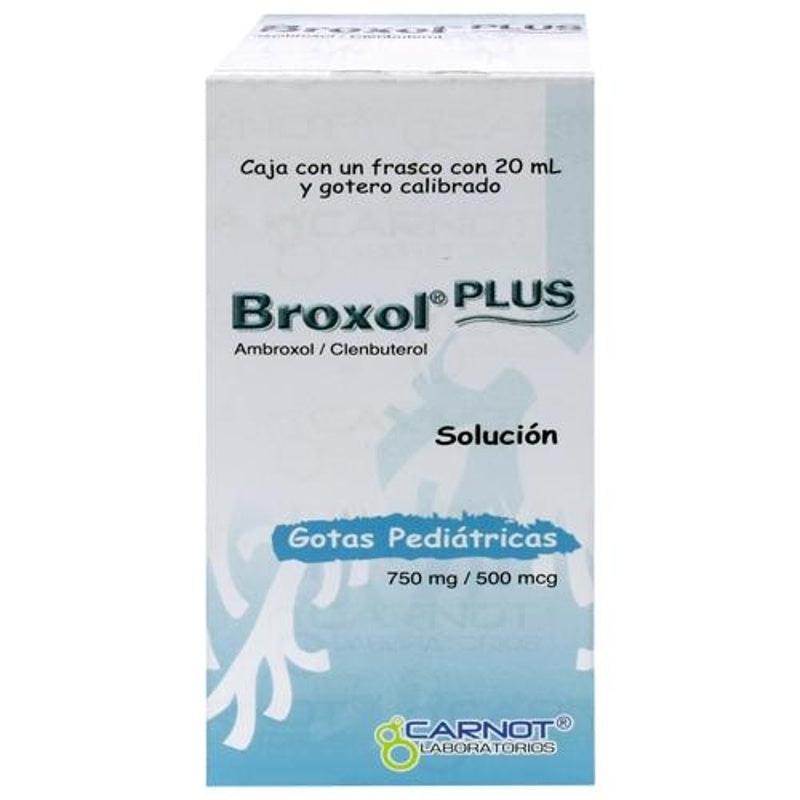Broxol Plus Pediátrico 750 / 500 Mg / 100 Ml 20 Ml Gotas