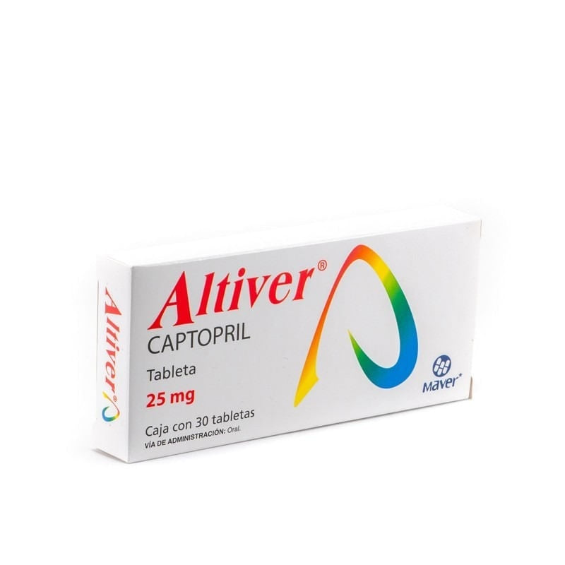 Capsulas Topril 25 Mg Con Con 30 Tabletas Altiver