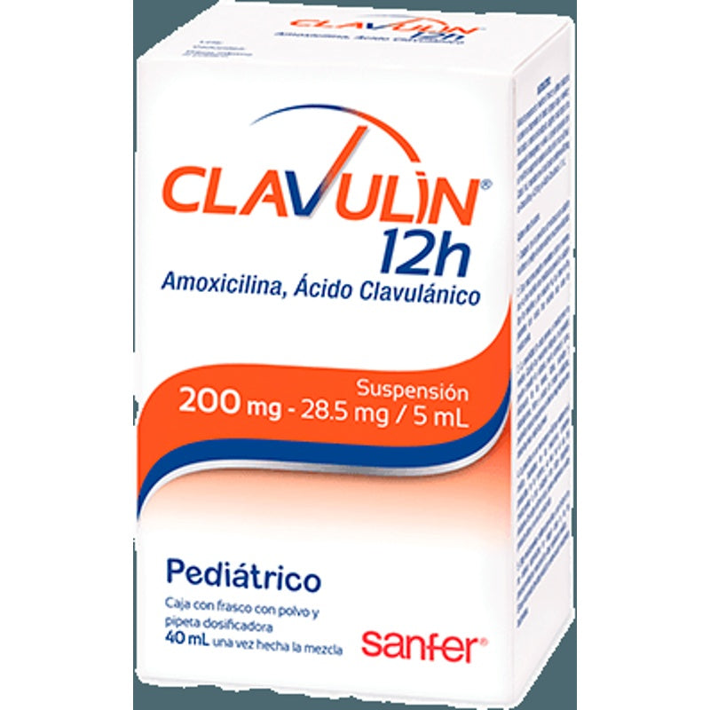 Clavulin 12H 200 / 28.5 Mg / 5 Ml 40 Ml Suspensión