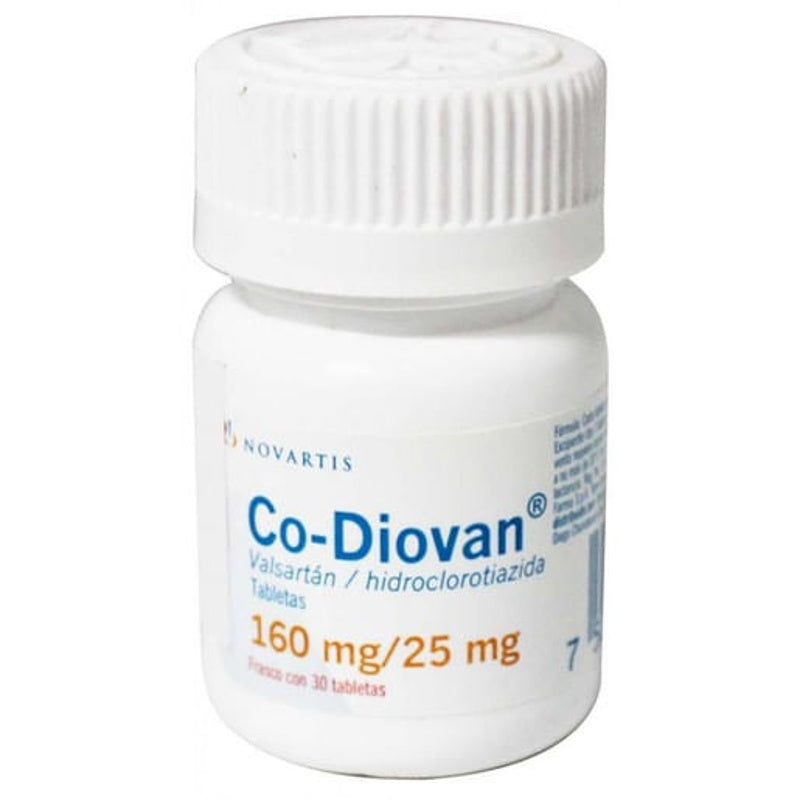 Codiovan 160 / 25 Mg Con 30 Tabletas