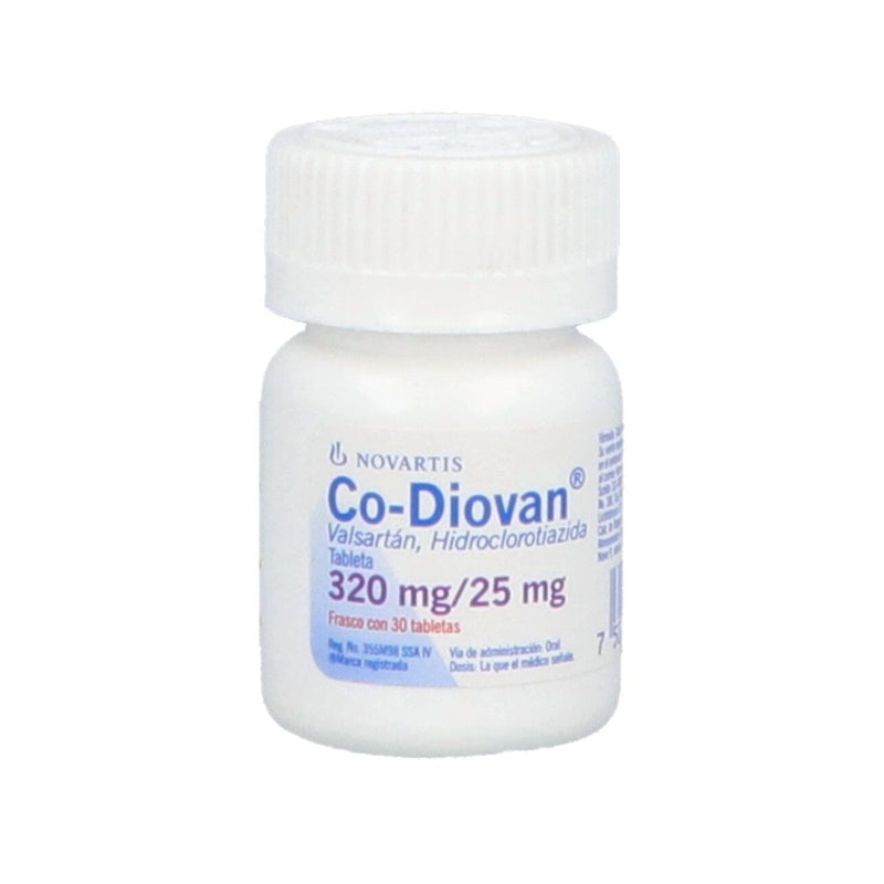 Codiovan 320 / 25 Mg Con 30 Tabletas
