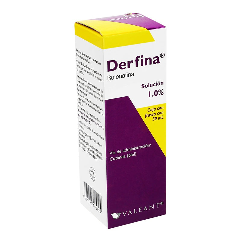 Derfina 1% 30 Ml Solución Tópica Spray
