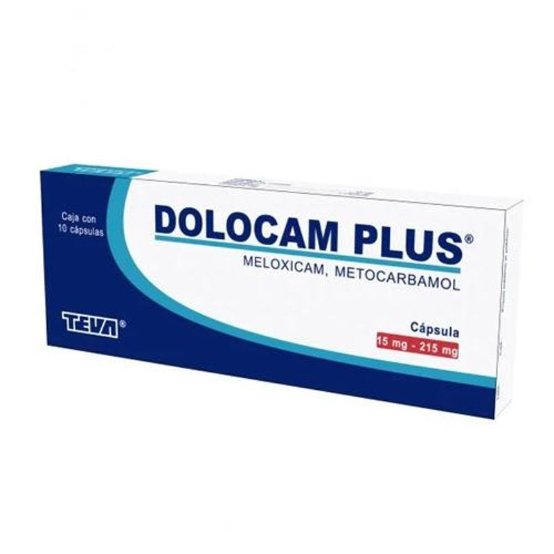 Dolocam Plus 15 / 215 Mg Con 10 Capsulas