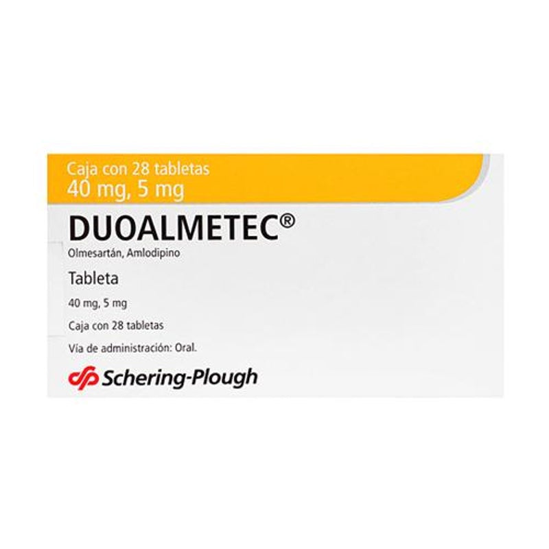 Duoalmetec 40 / 5 Mg Con 28 Tabletas