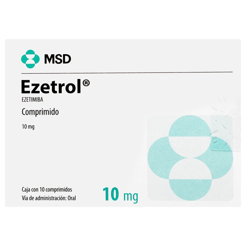Ezetrol 10 Mg Con 10 Tabletas