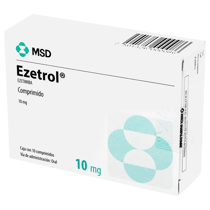Ezetrol 10 Mg Con 10 Tabletas