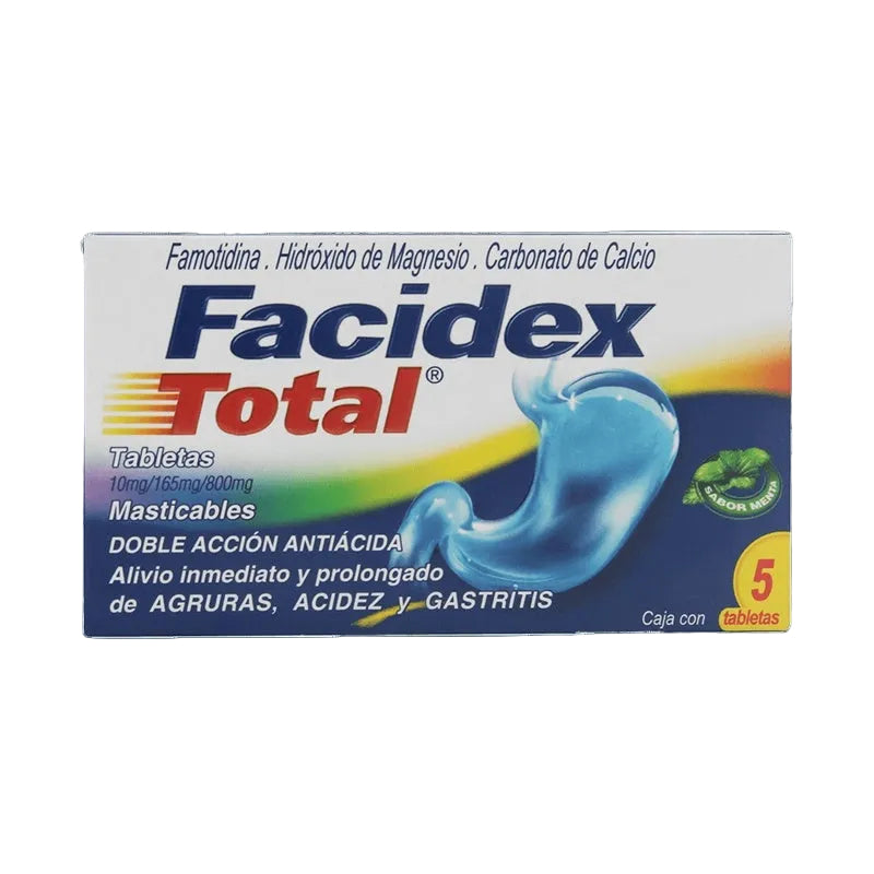 Facidex Total 20 / 165 / 800 Mg Con 5 Tabletas Mast