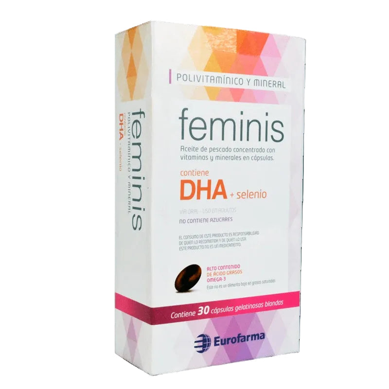 Feminis Dha Selenio 30 Gelcap Suplemento Alimenticio