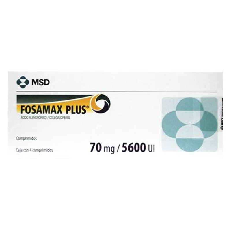Fosamax Plus 70 Mg Con / 5600Ui 4 Comprimidos