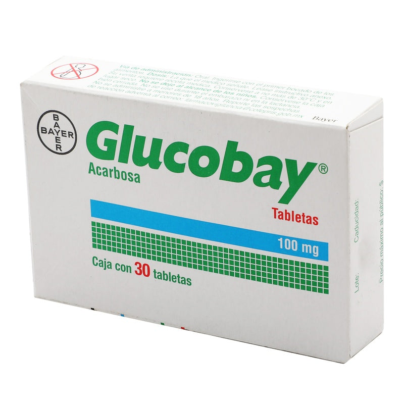Glucobay 100 Mg Con 30 Comprimidos