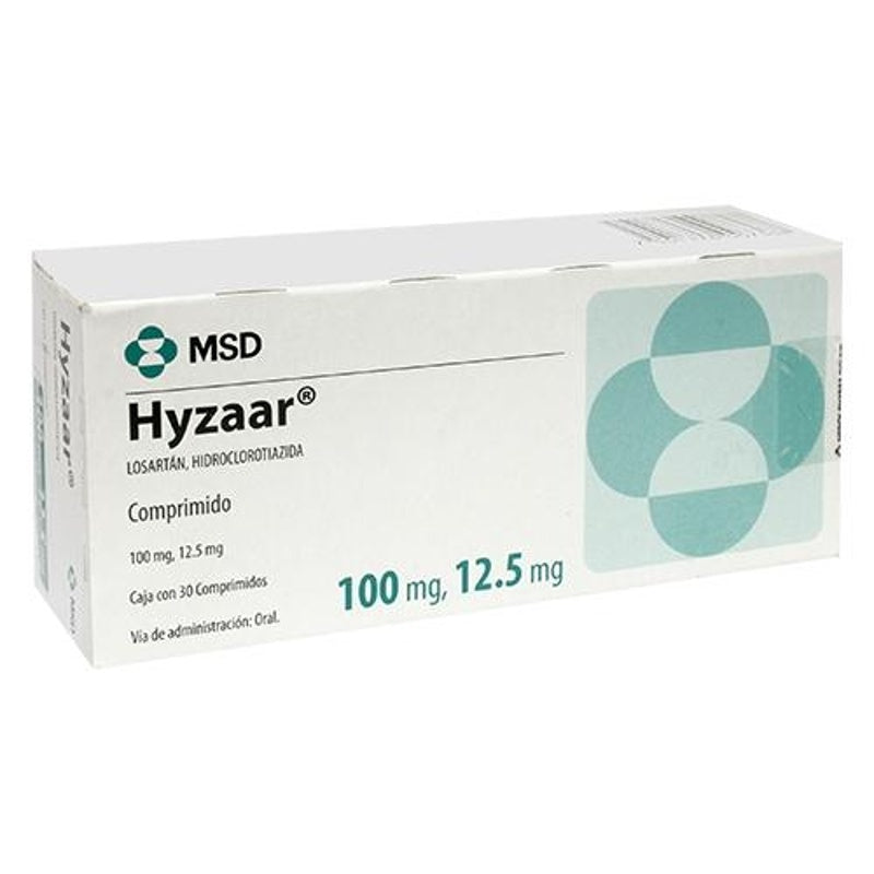 Hyzaar 100 / 12.5 Mg Con 30 Comprimidos