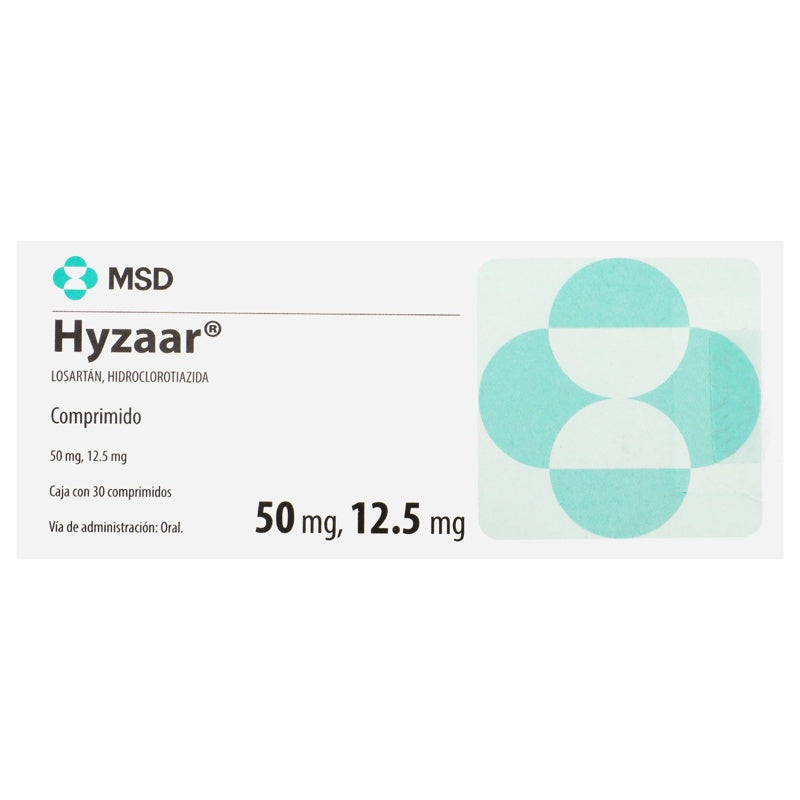 Hyzaar 50 / 12.5 Mg Con 30 Tabletas