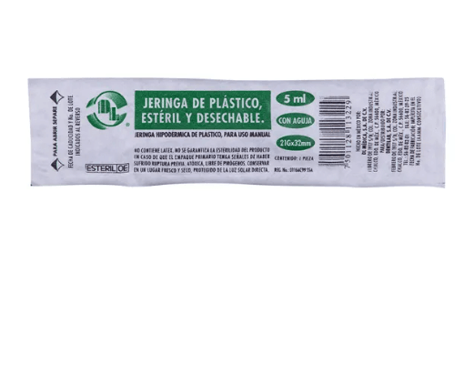 Jeringa Desch Dl 5 Ml 21X32Mm Pza