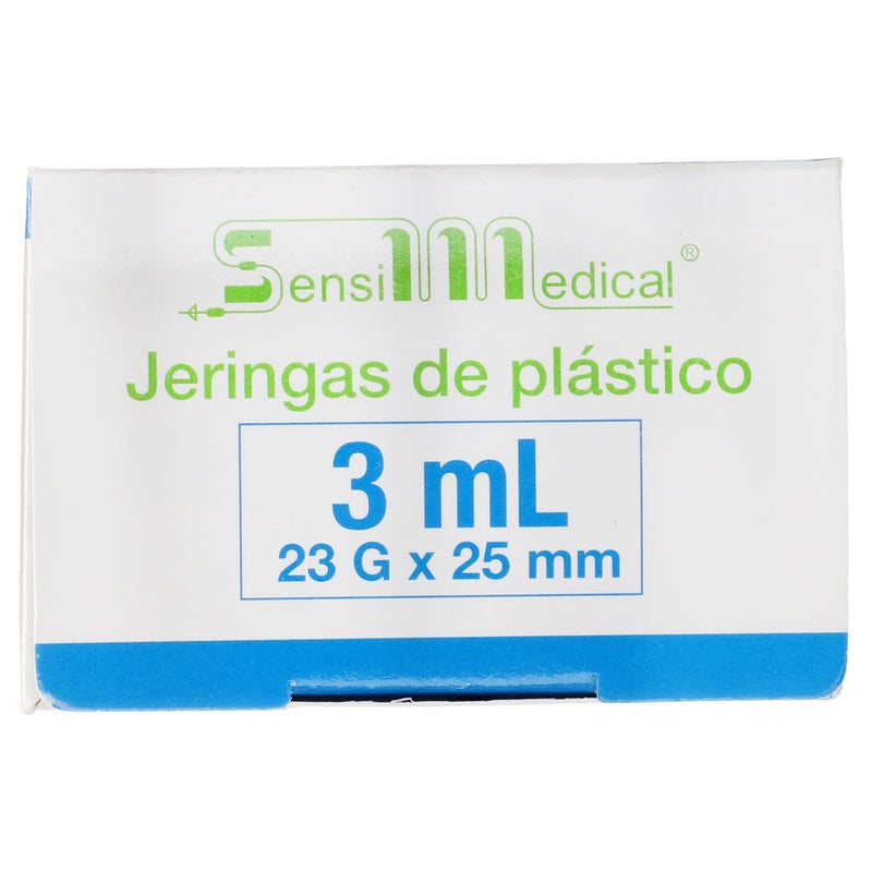 Jeringa Pediatrica 3 Ml Azul 23X25, 5 Piezas