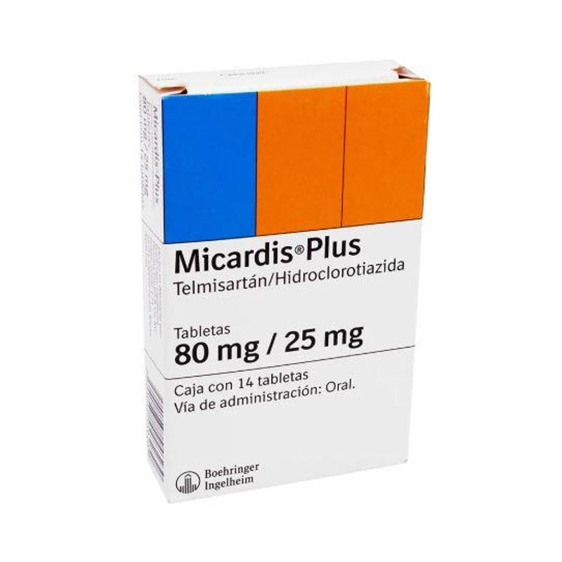 Micardis Plus 80 / 25 Mg Con 14 Tabletas