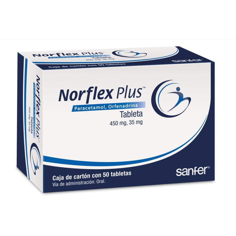 Norflex Plus 450 / 35 Mg Con 50 Tabletas