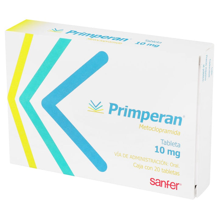 Primperan 10 Mg Con 20 Tabletas