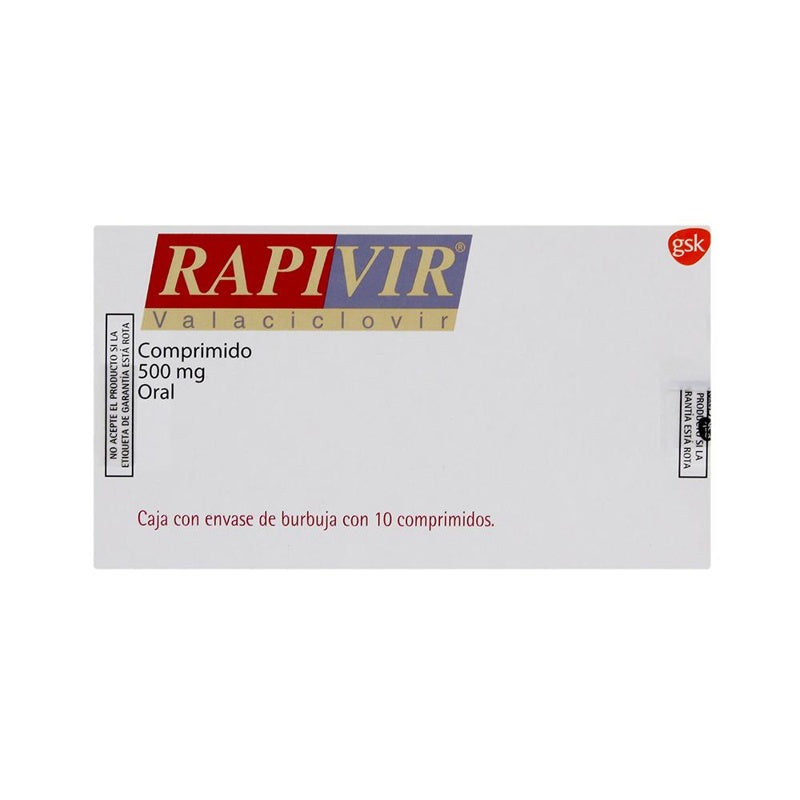 Rapivir 500 Mg Con 10 Comprimidos