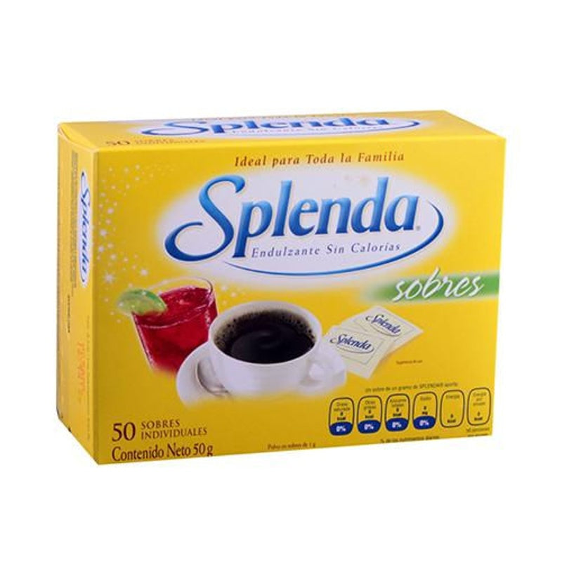 Splenda Mesa 50 Sobres Suplemento Alimenticio