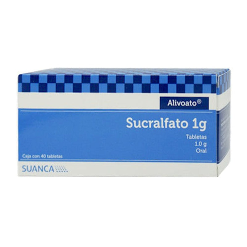 Sucralfato 1 Gr 40 Tabletas Alivoato