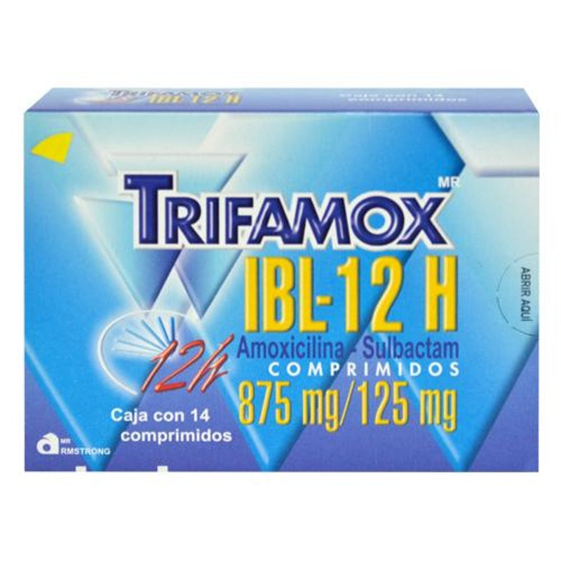 Trifamox Ibl 12H 875 / 125 Mg Con 14 Comprimidos