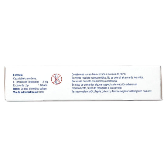 Urotrol 2 Mg Con 28 Tabletas
